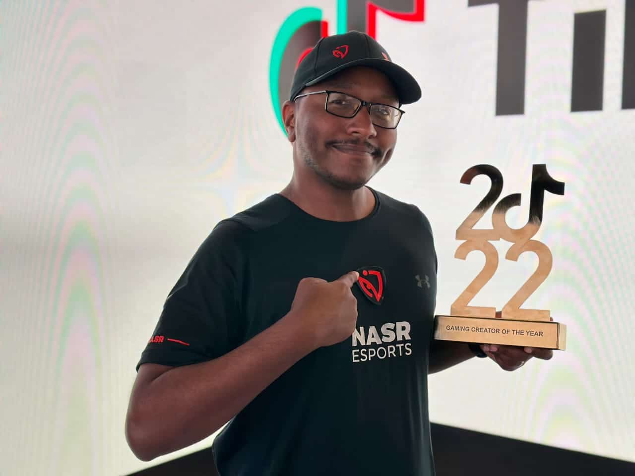 MarkTube wins "Gaming Creator of the Year" Award from TikTok, 2022. - Nasr Esports